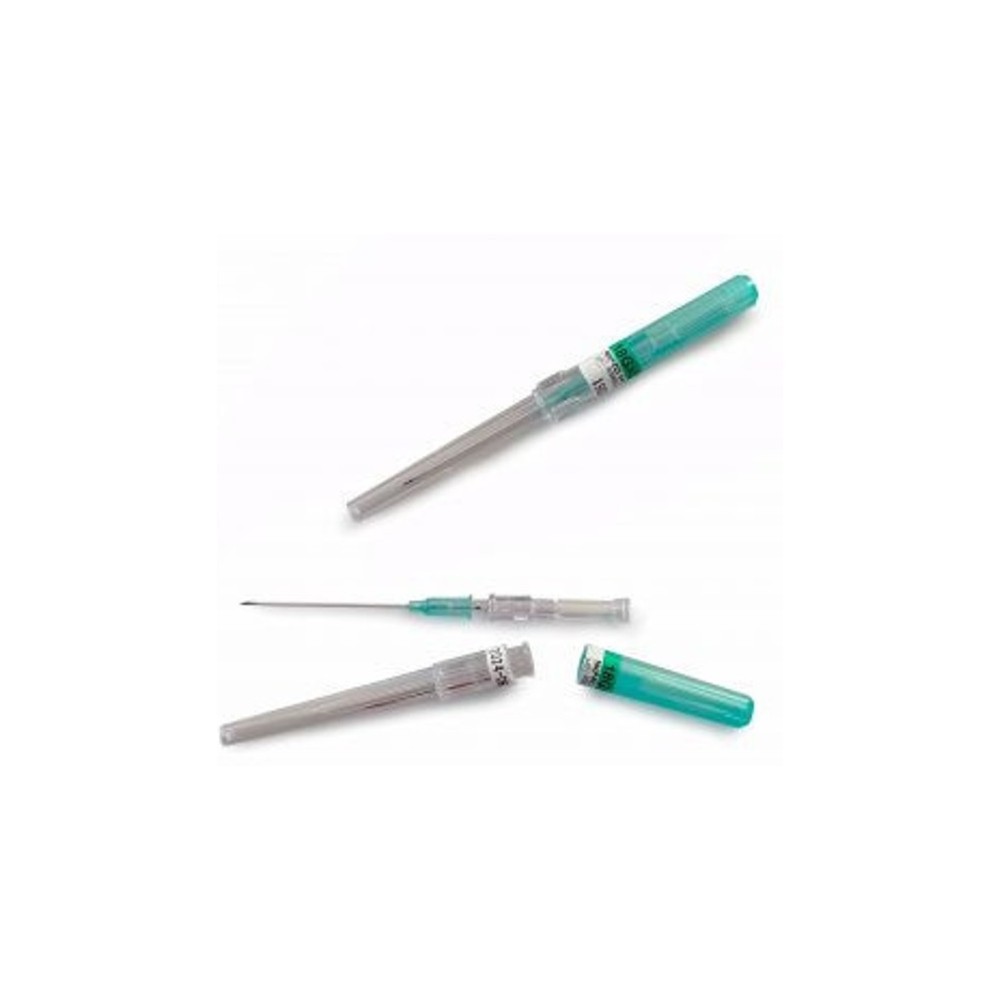 cateter iv periferico recto 18g 1 14 12mmx32mm verde nipr